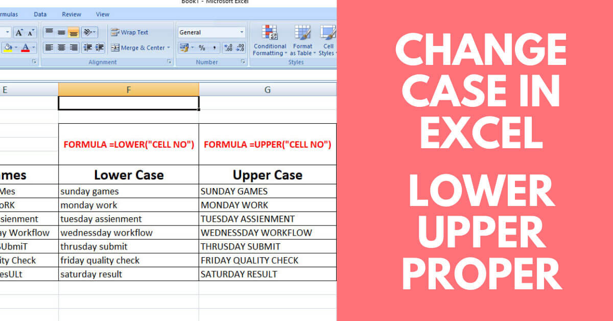 3 Ways To Change Case In Excel Ultimate Guide For Text Cleaning